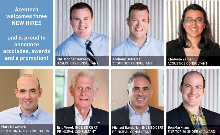 Acentech’s Continued Growth Spurs New Hires, Promotion, and Employee ...